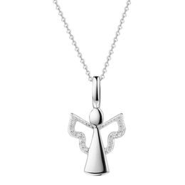 Firetti Damen Kette mit Anh&auml;nger &raquo;Schmuck Geschenk Silber 925 Halsschmuck Halskette Engel&laquo; mit Zirkonia (synth.) silber Silber 925 (Sterlingsilber), L