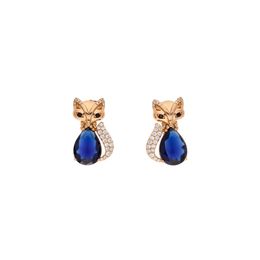 faina Ohrringe Damen Gr&ouml;&szlig;e One Size blau / rosegold / silber