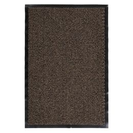 Kayoom Fu&szlig;matte &raquo;Fine Line 125&laquo; rechteckig 6 mm H&ouml;he T&uuml;rmatte, Schmutzfang, Eingang braun Polypropylen B : 40cm 1 Stk., 6mm, L: 60cm
