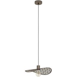 Eglo H&auml;ngeleuchte &raquo;SWABY Pendellampe - Stahl - E27 - 1X60W - IP20&laquo; E27 1 Stk. H&auml;ngelampe, Deckenlampe, Wohnzimmer, Esszimmer, H110 x &Oslash;40 cm braun 1, &Oslash;