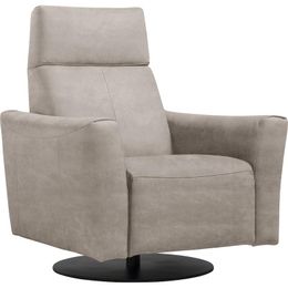 Egoitaliano Sessel &raquo;Blues Designsessel, Loungesessel, Breite 84cm, bequem und elegant&laquo; drehbar, inkl. manuelle Relaxfunktion durch Push-Back-Mechanismus grau 