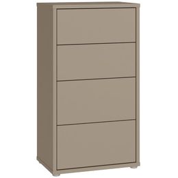 FORTE Kommode &raquo;Alice Springs, Kommode H&ouml;he 99,1 cm, 4 Schubk&auml;sten&laquo; Schubk&auml;sten mit Vollauszug, Grifflos, Push to open Holzwerkstoff B/H/T: 54,8cm x 