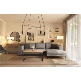 Home Affaire Ecksofa &raquo;Aurora, L-Form, mit extra breiter Recamiere, 324 x 170 cm (BxT)&laquo; Designsofa mit tollem Sitzkomfort, extra hohe Metallf&uuml;&szlig;e 