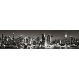 Express K&uuml;chen K&uuml;chenr&uuml;ckwand &raquo;New York&laquo; grau B/H: 240cm x 55,9cm K&uuml;chenr&uuml;ckwand