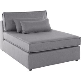 OTTO home Sofa-Mittelelement &raquo;Enid&laquo; Teil eines Modulsofas, fester Sitzkomfort, auch in Breitcord grau Baumwollmix (60% Baumwolle/40% Leinen);Struktur 