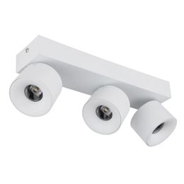 Globo LIGHTING LED Deckenstrahler &raquo;RAE&laquo; LED-Modul 1 Stk. Warmwei&szlig; Deckenspot, Wohnraum, Flur, Arbeitszimmer wei&szlig; 3, &Oslash; 7,2cm H: 12cm, 1 Stk.
