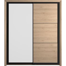 Kleiderschrank &raquo;Kleiderschrank 2 T&uuml;ren, Kinderkleiderschrank&laquo; In 2 Farben erh&auml;ltlich braun Holzwerkstoff Kastanie Natur, B/H/T: 191cm x 220cm x 63cm, 