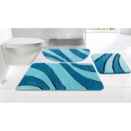 OTTO home Badematte &raquo;Anna, Badvorleger, Badezimmer Teppich&laquo; H&ouml;he 16 mm rutschhemmend beschichtet fu&szlig;bodenheizungsgeeignet schnell trocknend Badteppich