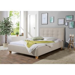 Maintal Polsterbett &raquo;Retlaw&laquo; Bettseiten zerlegt, ohne Bettkasten beige Liegefl&auml;che L&auml;nge B: 200cm x 100cm, Struktur (100% Polyester) ohne Lattenrost/ohne 