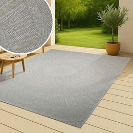 Bruno Banani Teppich &raquo;Solan, ethno, boho-inspiriert, In- und Outdoor geeignet&laquo; rechteckig 5 mm H&ouml;he Mandala, Kreise, K&uuml;che, Wohnzimmer, Camping, Balkon Kunstfaser 