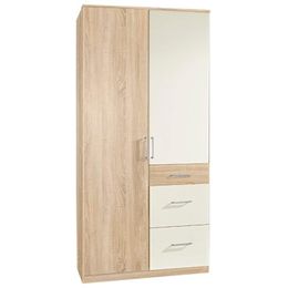 wimex Kleiderschrank &raquo;Click&laquo; ohne Spiegel wei&szlig; B/H/T: 90cm x 199cm x 58cm, T&uuml;ren: 2 Stk.