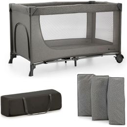 Kinderkraft Baby-Reisebett &raquo;JOY 2&laquo; grau Liegefl&auml;che B/L: 60cm x 120cm, kein H&auml;rtegrad Baby-Reisebett