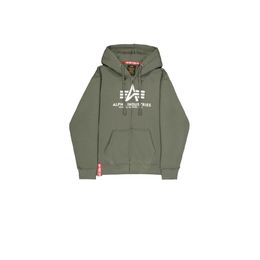 Alpha Industries Sweatjacke Herren Gr&ouml;&szlig;e XL oliv / wei&szlig;