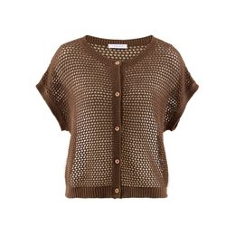 Tamaris Strickjacke Damen Gr&ouml;&szlig;e L braun