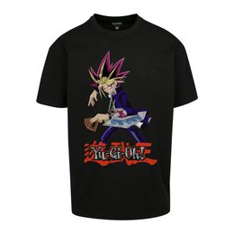 MT Upscale Shirt 'Yu-Ghi-Oh Duell' male size L Ultramarine blue / Dark grey / Fire red / Black