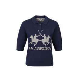 La Martina Poloshirt ' WCS003 ' Damen Gr&ouml;&szlig;e S dunkelblau / grau