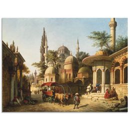 Artland Wandbild &raquo;Ansicht einer Moschee in Istanbul&laquo; Geb&auml;ude 1 Stk. tlg. als Alubild, Leinwandbild, Poster in verschied. Gr&ouml;&szlig;en braun B/H/T: 40cm x 30cm, Alu-