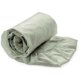 YELLOW Spannbettlaken &raquo; Spannbetttuch Suite-Mumbai&laquo; Spannbetttuch aus 100% Baumwolle, Hochwertige Perkal, Gummizug rundum gr&uuml;n Perkal, Obermaterial: 