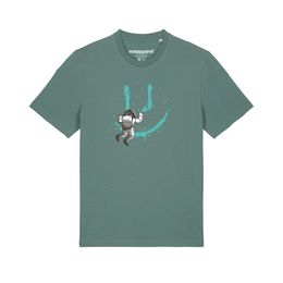 Watapparel Shirt male size M Turquoise / Grey / Green / White