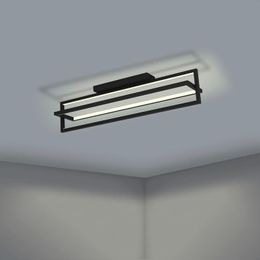 Eglo Deckenleuchte &raquo;SIBERIA&laquo; LED-Modul 1 Stk. warmwei&szlig; - kaltwei&szlig; Deckenleuchte in schwarz aus Stahl - 34W - warmwei&szlig; - kaltwei&szlig; schwarz H: 23,5cm, 1 