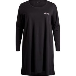 ZIZZI Kleid 'Mally' Damen Gr&ouml;&szlig;e 46/48 schwarz / wei&szlig; Sommerkleid