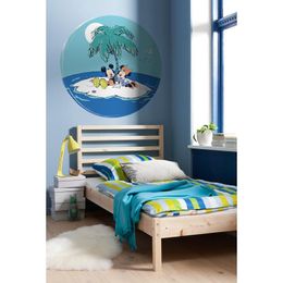 Komar Fototapete &raquo;Mickey and Minnie Remote Island&laquo; Comic bedruckt glatt blau Vlies B/L: 125m, Rollen: 1