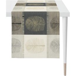 Apelt Tischl&auml;ufer &raquo;Vito, LOFT STYLE&laquo; Jacquardgewebe grau Polyester, Viskose B/L: 44cm x 140cm, 1 Stk., rechteckig