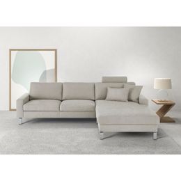 3C Candy Ecksofa &raquo;Lecce, wahlweise PUR-Schaumstoff oder Tonnentaschenfederkern&laquo; Bett im 2,5-Sitzer, teilmotorische Schlaffunktion im Longchair, L-Form