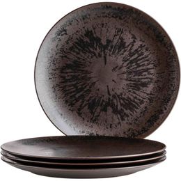 M&auml;ser M&Auml;SER Platzteller &raquo;Platzteller-Set Metallic Bronze, aus Keramik&laquo; braun Keramik Einheitsgr&ouml;&szlig;e