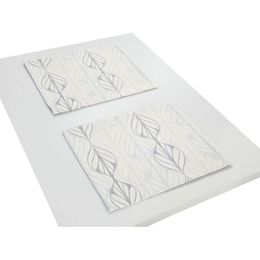 Adam Platzset &raquo;Wave&laquo; aus Bio-Baumwolle,Made in Germany beige Obermaterial: 73% Leinen, 27% Baumwolle B/L: 40cm x 30cm, 2 Stk., Bio-Baumwolle Leinen, 