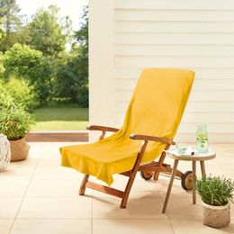 Dyckhoff Handtuch &raquo;Stuhlauflage / Liegeauflage&laquo; Schonbezug mit Einschubtasche orange Frottier, Frottier B/L: 60cmx130cm, 1 Stk., Frottier