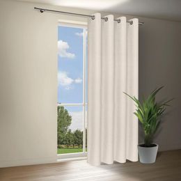 GERSTER Vorhang &raquo;Gesina&laquo; &Ouml;sen 1 Stk. tlg. Blickdichter &Ouml;senschal "Gesina" beige Wirkware, Polyester 245cm, &Ouml;sen, 140cm