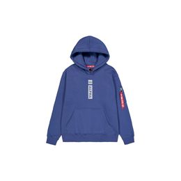 Alpha Industries Sweatshirt Herren Gr&ouml;&szlig;e XXXL hellgrau / violettblau / dunkelrot