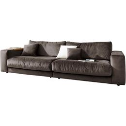 3C Candy Big-Sofa &raquo;Enisa II&laquo; incl. 1 Flatterkissen, Wahlweise mit Flecken-Schutz-Bezug Easy care grau 100% Polyester B/H/T: 290cm x 86cm x 127cm, 