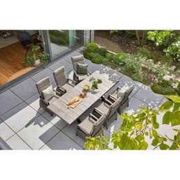 siena GARDEN Garten-Essgruppe &raquo;Corido&laquo; 7 Stk. tlg. grau Aluminium Einheitsgr&ouml;&szlig;e