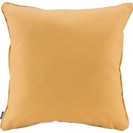 HOCK Dekokissen &raquo;Sparkle&laquo; einfarbig, Wendekissenh&uuml;lle mit F&uuml;llung, 1 St&uuml;ck gelb Polyacryl B/L: 50cm x 50cm, 1 Stk.