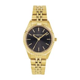 Tom Tailor Damen Tom Tailor Quarzuhr Armbanduhr, Damenuhr, Edelstahlarmband, analog gold Einheitsgr&ouml;&szlig;e