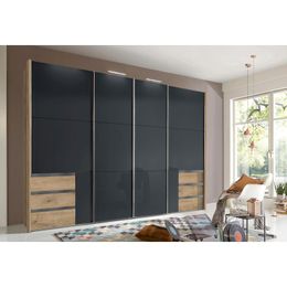 wimex Schwebet&uuml;renschrank &raquo;Level by fresh to go&laquo; mit Glast&uuml;ren und Synchron&ouml;ffnung grau B/H/T: 300cm x 236cm, T&uuml;ren: 4 Stk.