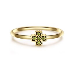 Glanzst&uuml;cke M&uuml;nchen Glanzst&uuml;cke M&uuml;nchen Ring Damen Gr&ouml;&szlig;e 52 goldgelb / gr&uuml;n