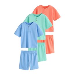 next Schlafanzug Jungen Gr&ouml;&szlig;e 122 t&uuml;rkis / azur / lachs