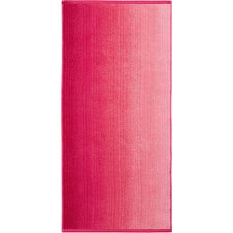 Dyckhoff Handt&uuml;cher &raquo;Colori&laquo; mit Farbverlauf pink Walkfrottee, Frottier B/L: 70cmx140cm, 1 Stk., Walkfrottee