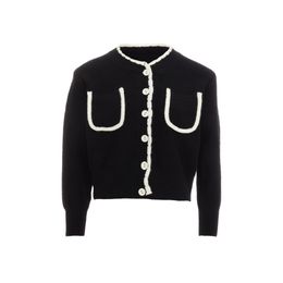 Carnea Strickjacke Damen Gr&ouml;&szlig;e M schwarz / wei&szlig;