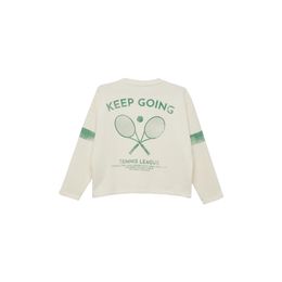 s.Oliver Sweatshirt M&auml;dchen Gr&ouml;&szlig;e 158/164 creme / grasgr&uuml;n