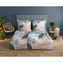 Good Morning Wendebettw&auml;sche &raquo;Diore&laquo; 2 Stk. 100% Baumwolle, Renforc&eacute;, Rei&szlig;verschluss, Wendeoptik, Federn bunt Renforc&eacute;, Obermaterial: 100% Baumwolle B