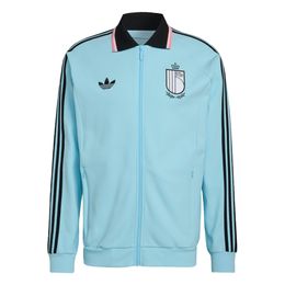 Adidas Performance Sportjacke 'Belgium Away Anthem' Herren Gr&ouml;&szlig;e L himmelblau / altrosa / schwarz