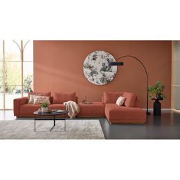 Musterring Wohnlandschaft &raquo;JustB! PM200 bequem, wahlw. Sitzvorzug, Breite 395cm, Holzsockel&laquo; Anreihsofa Armlehne links, Eckteil rechts und Hocker. Ohne 