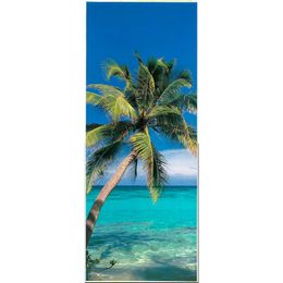 papermoon Fototapete &raquo;Palm Tree - T&uuml;rtapete&laquo; matt bunt Vlies B/L: 0,9m x 2m