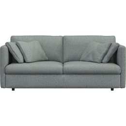 FLEXLUX 2,5-Sitzer &raquo;Lovane&laquo; Weich & anschmiegsam, gro&szlig;e Sitztiefe auf Kaltschaum, Dekokissen inkl. blau 62% Polyester/14% Cotton/7% Linen B/H/T: 187cm