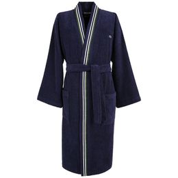 Lacoste Bademantel &raquo;LCLUB&laquo; 1 Stk. mit Label-Applikationen blau Frottier XL