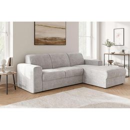 OTTO home Ecksofa &raquo;BORNHOLM 2.0 L-Form, Breite 220 cm, Verl&auml;ssliche Qualit&auml;t, Struktur&laquo; Recamiere links/rechts bestellbar, Bezug - Chenille oder 